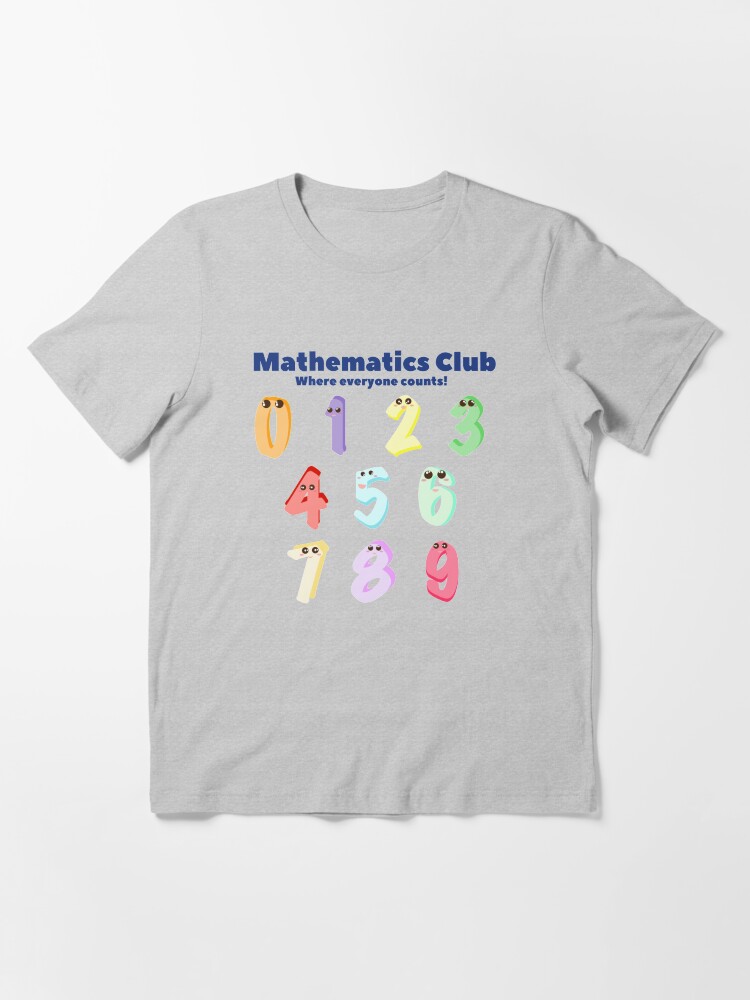 "School Mathematics Club Cute Cartoon Numbers" T-shirt for Sale by ...