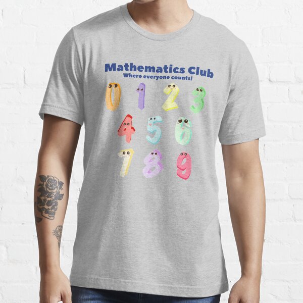 "School Mathematics Club Cute Cartoon Numbers" T-shirt for Sale by ...