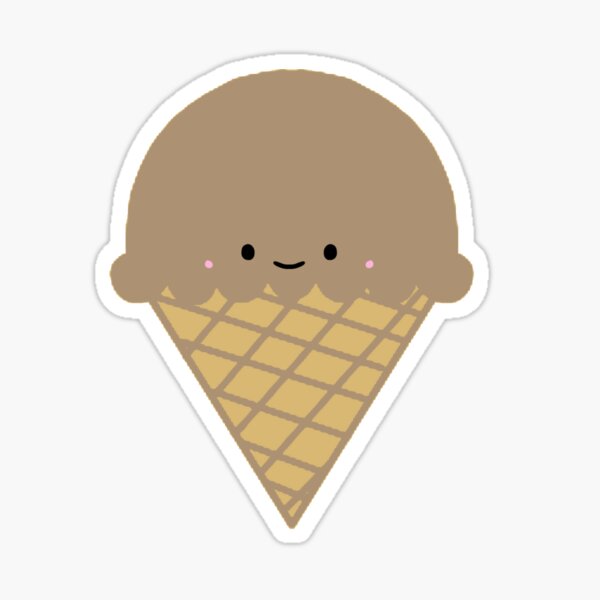 "cute ice cream" Sticker for Sale by jdesigns- | Redbubble