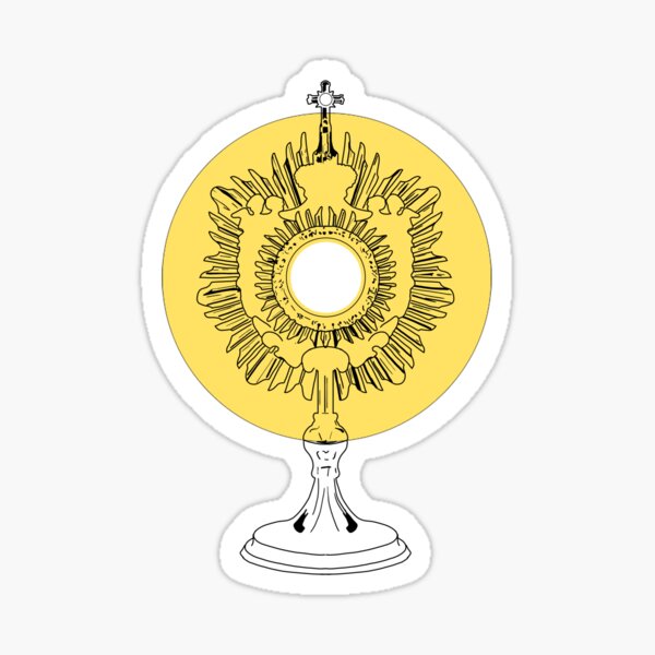 "Monstrance" Sticker by CrownandThorn | Redbubble