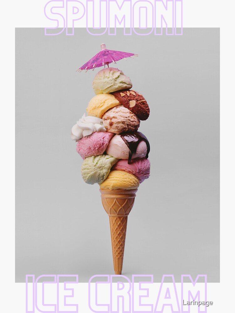 "Spumoni ice cream" Sticker by Larinpage | Redbubble