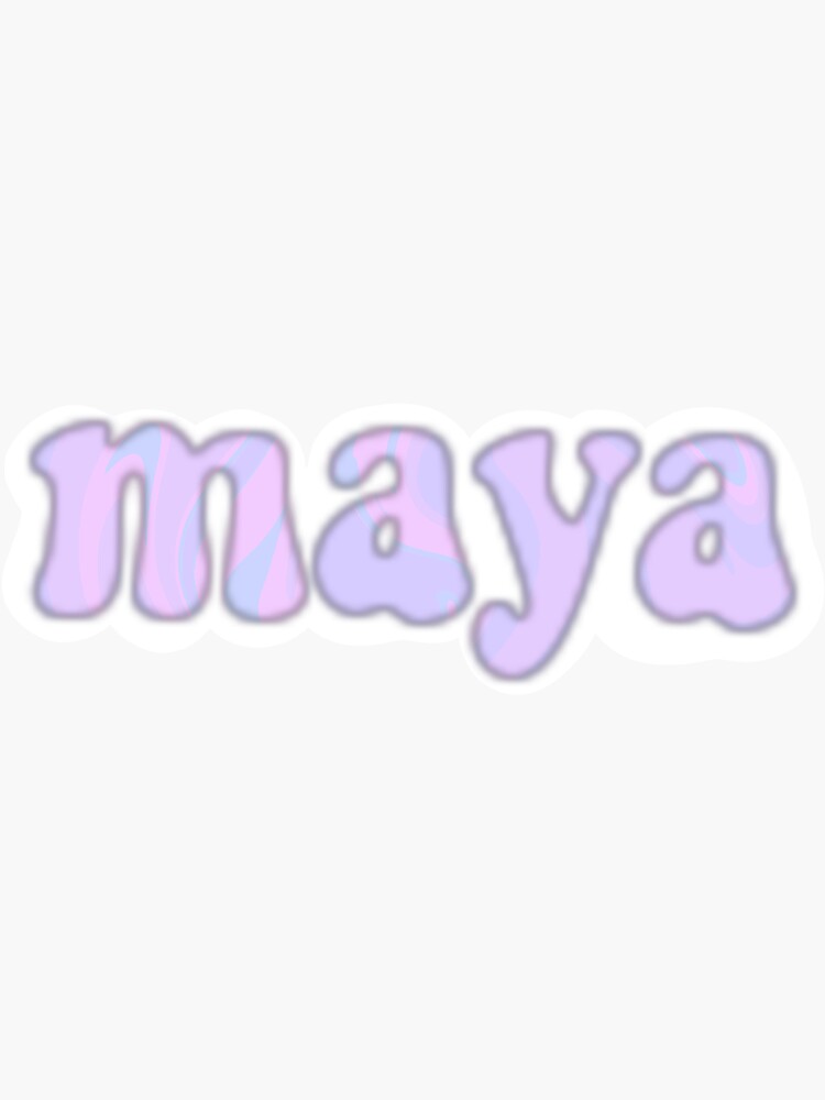 "maya name sticker" Sticker by sunnyvsco | Redbubble