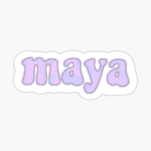 "maya name sticker" Sticker by sunnyvsco | Redbubble