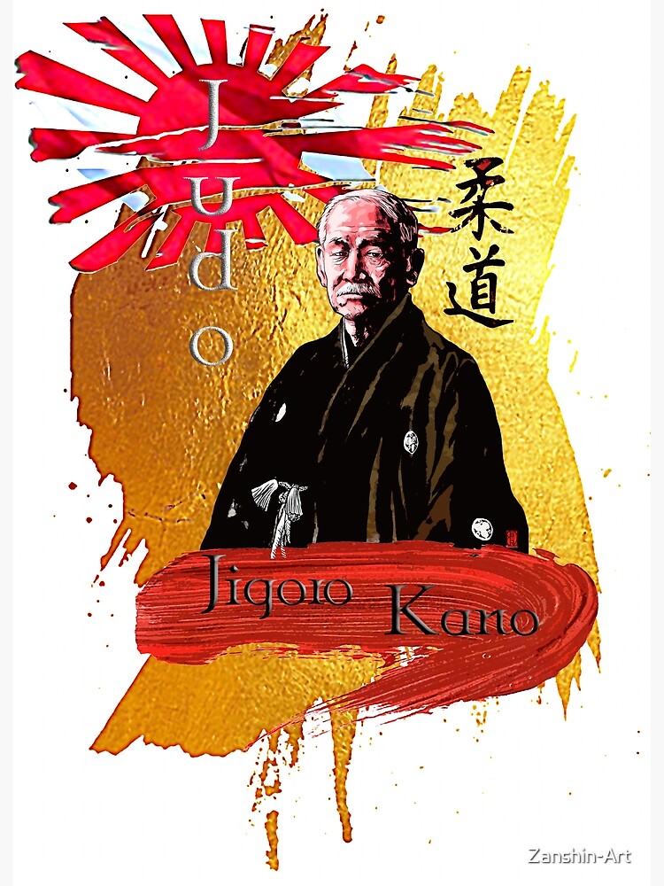 Poster « Jigoro Kano Judo doré », par Zanshin-Art | Redbubble
