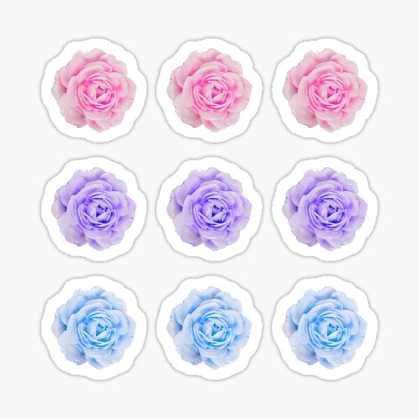 "pastel flowers pack" Sticker for Sale by siaaa | Redbubble