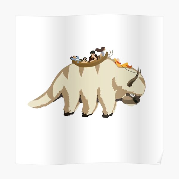 "appa (avatar the last airbender)" Poster by mariepokorny | Redbubble