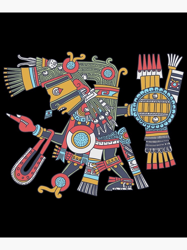 Lámina fotográfica «Tezcatlipoca - Dios azteca de la noche - Deidad ...