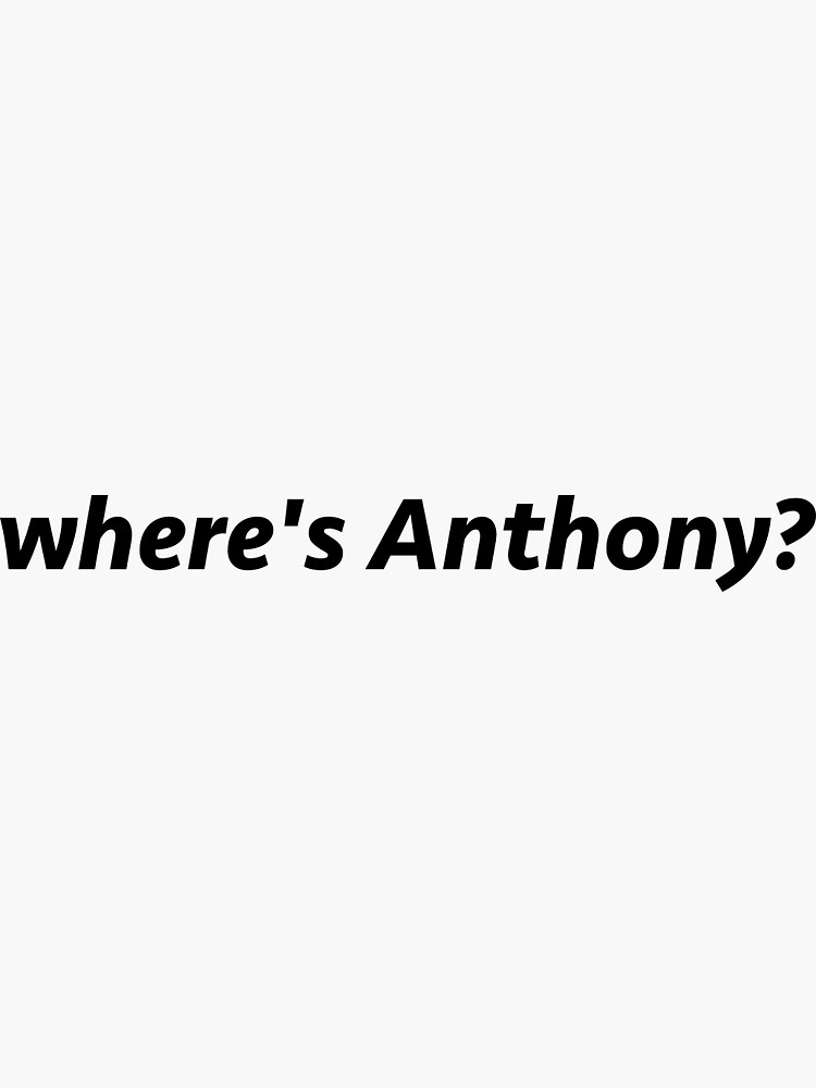 "Smosh Where's Anthony" Sticker for Sale by rachelmp114 | Redbubble