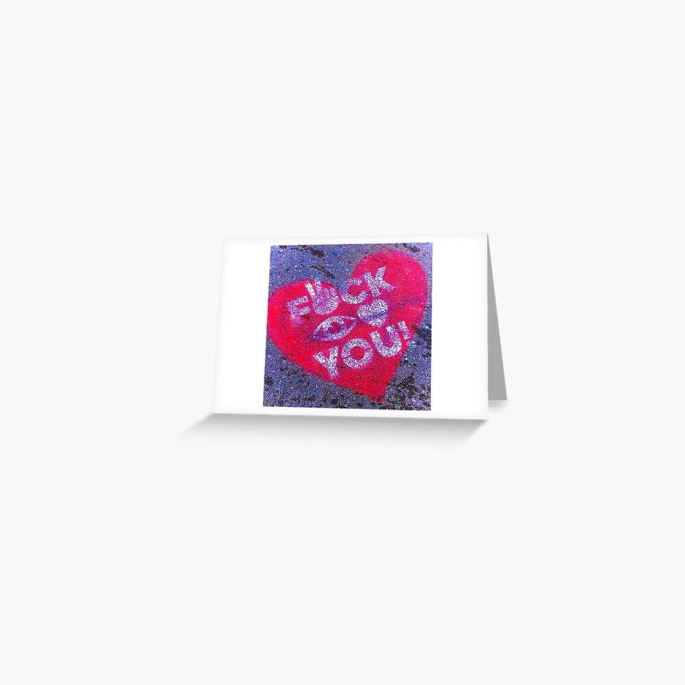 "F*ck you! graffiti art " Greeting Card for Sale by samar-n | Redbubble