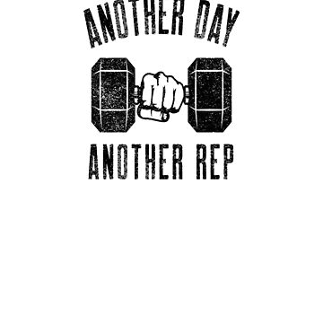 "Another Day, Another Rep" Sticker for Sale by Meso-Gymwear | Redbubble