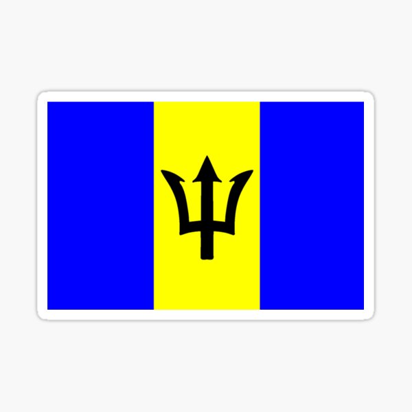 "Flag of Barbados" Sticker by sweetsixty | Redbubble