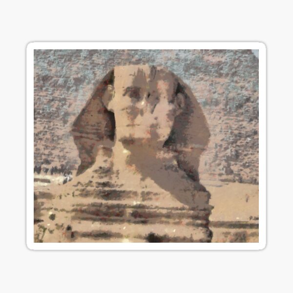 "Mystery of the Great Sphinx" Sticker for Sale by ashishagarwal74 ...
