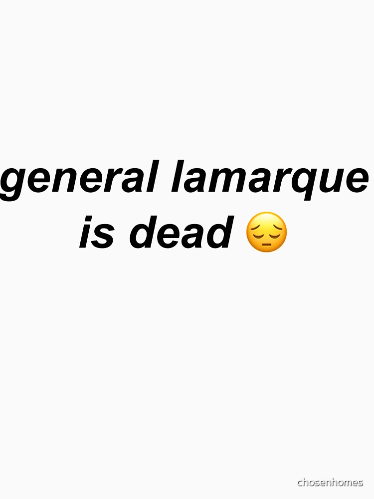 "general lamarque is dead - Les Mis inspired" T-shirt by waffledesigns ...
