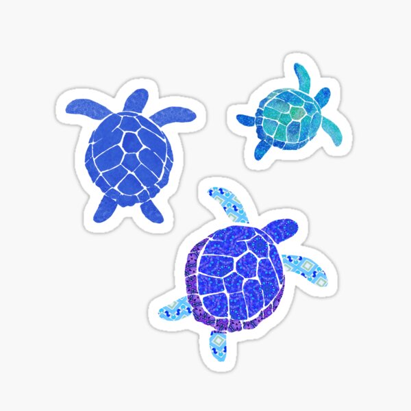 "Sea turtles, ocean vibe " Sticker for Sale by suezart | Redbubble