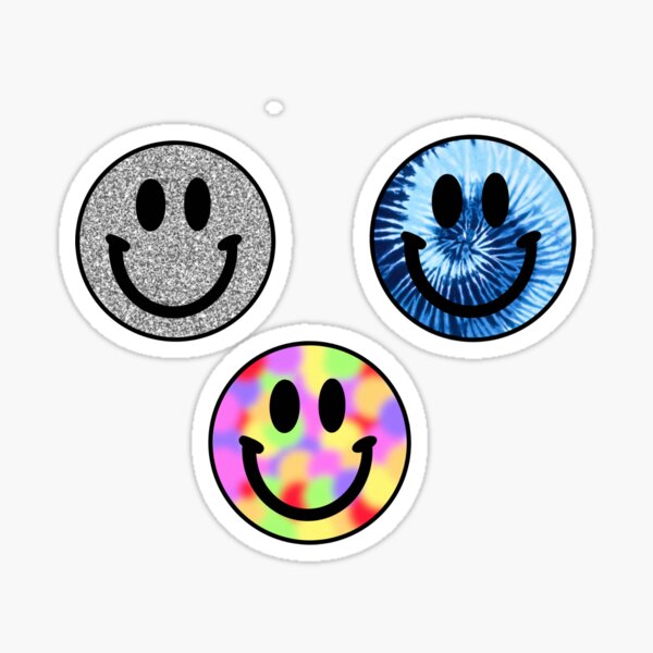 "Smiley face sticker pack" Sticker for Sale by itsxaud | Redbubble
