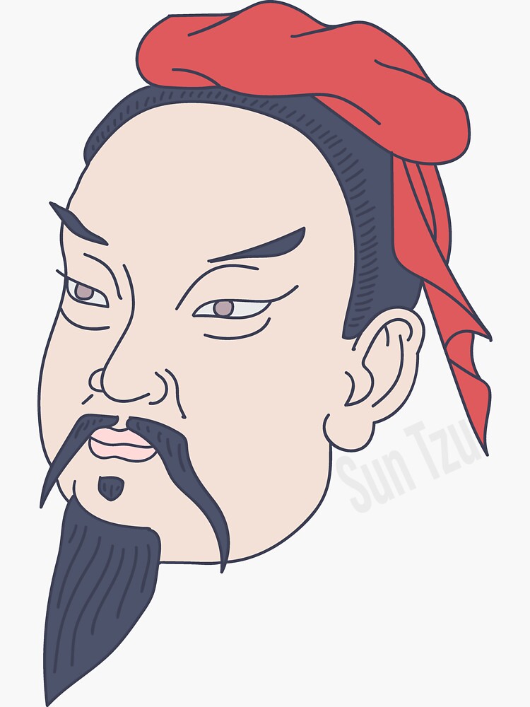 "Sun Tzu - Graphic Text - Han Dynasty" Sticker for Sale by DeWinnes ...