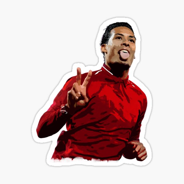 "Virgil Van Dijk - Cutout art" Sticker by Nolopola | Redbubble