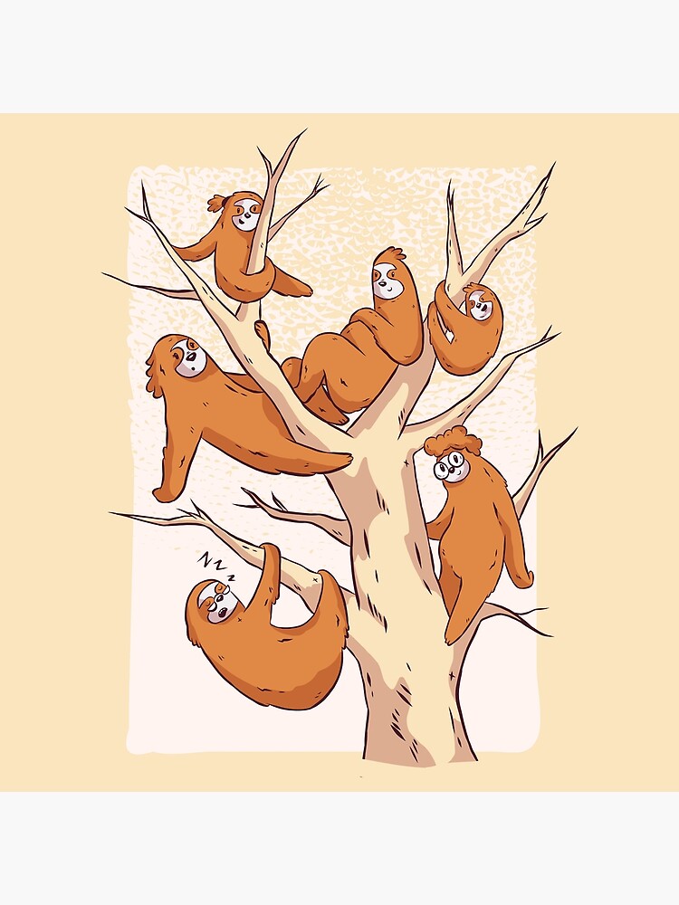 "Cute Sloth Family" Poster for Sale by cutenfunny | Redbubble