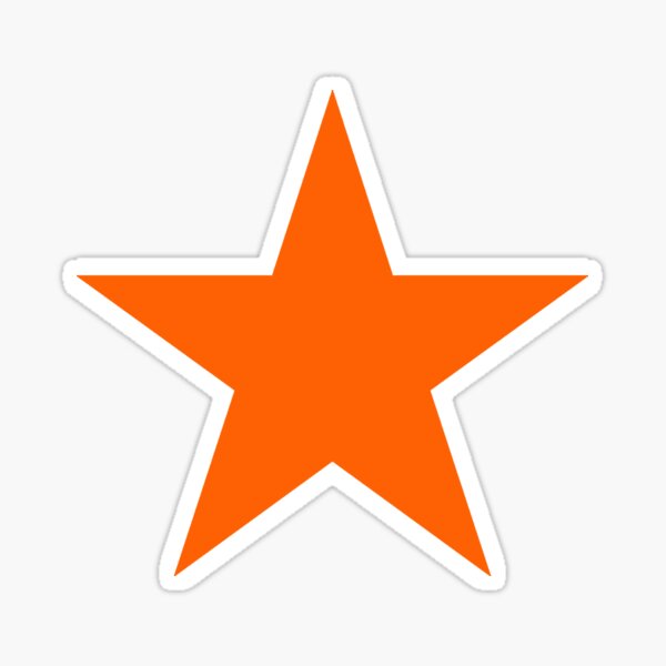 Orange Star Stickers | Redbubble