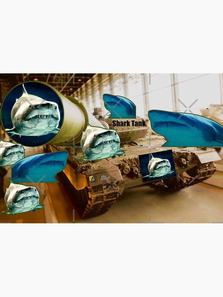 "Shark Tank Meme" Sticker by PunkFlamingo | Redbubble