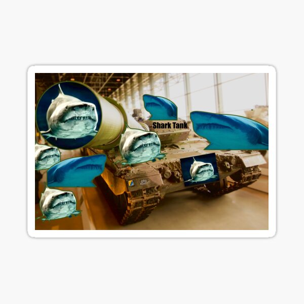 "Shark Tank Meme" Sticker by PunkFlamingo | Redbubble