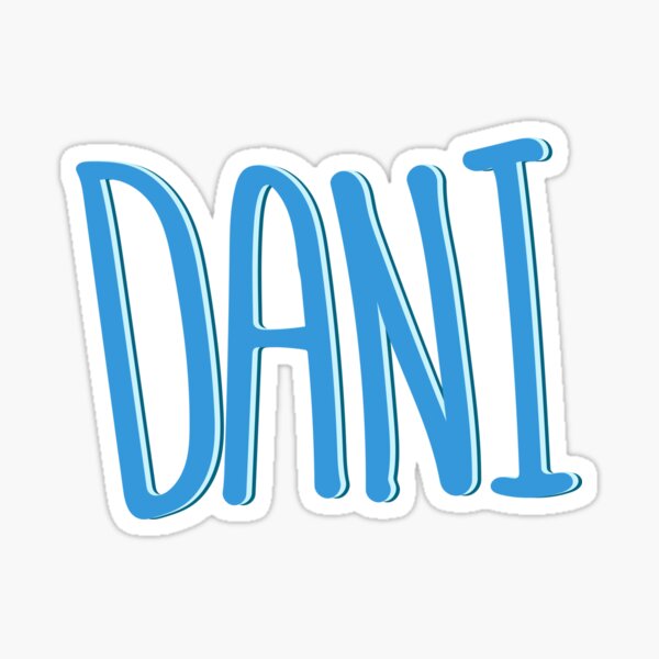 "dani" Sticker by graphicgal | Redbubble