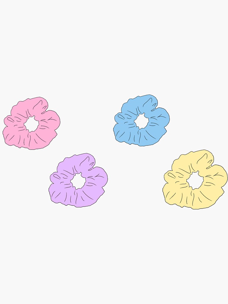 "Scrunchie Sticker Pack" Sticker by plutostickers | Redbubble