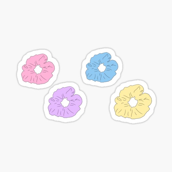 "Scrunchie Sticker Pack" Sticker by plutostickers | Redbubble