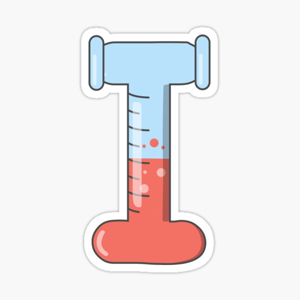 "Test Tube Letter I" Sticker for Sale by GeorgeLemon | Redbubble