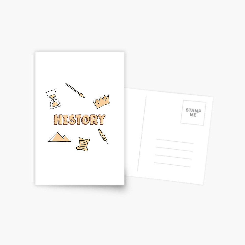 "orange history school subject sticker pack" Sticker for Sale by ...