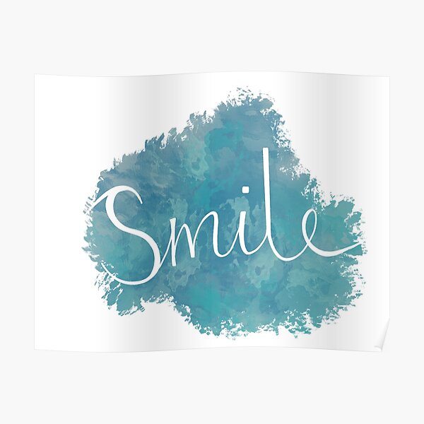 Blue Colour Slogan Posters | Redbubble