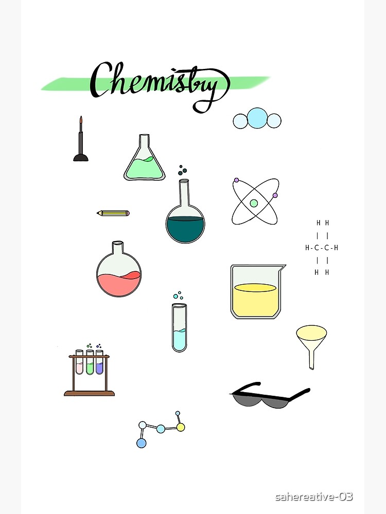 "~ Chemistry sticker pack " Poster for Sale by sahereative-03 | Redbubble