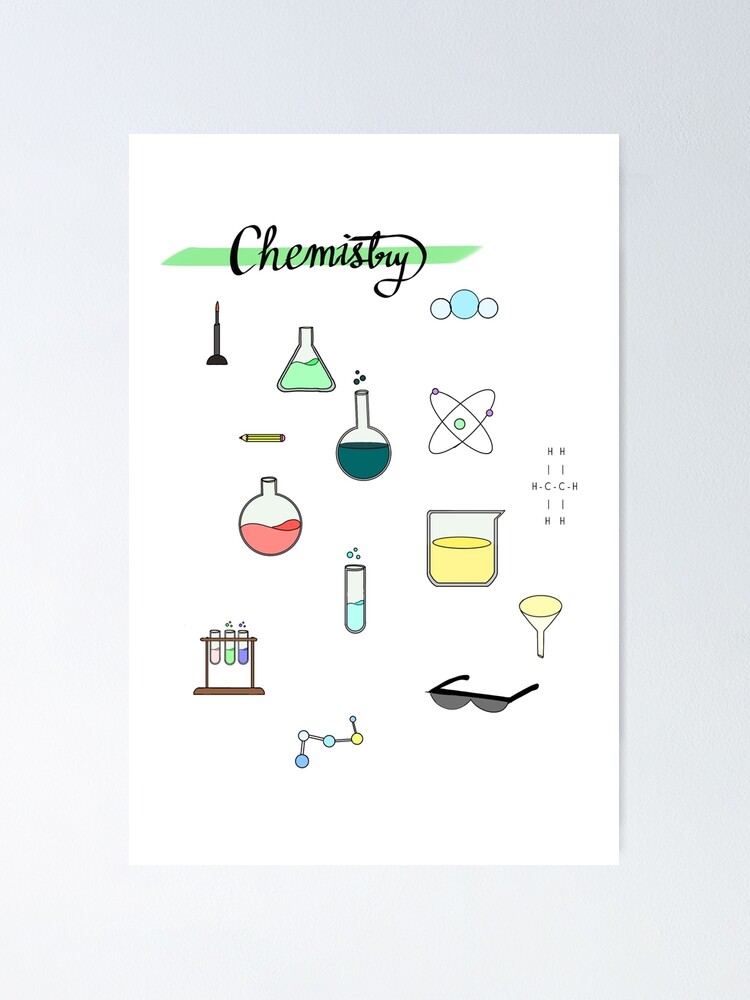 "~ Chemistry sticker pack " Poster for Sale by sahereative-03 | Redbubble