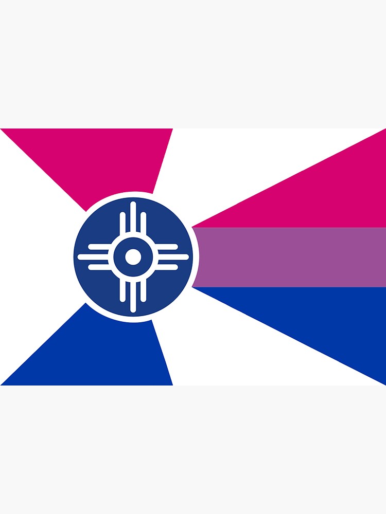 "Wichita Bisexual Pride Flag" Sticker by monstateeth | Redbubble