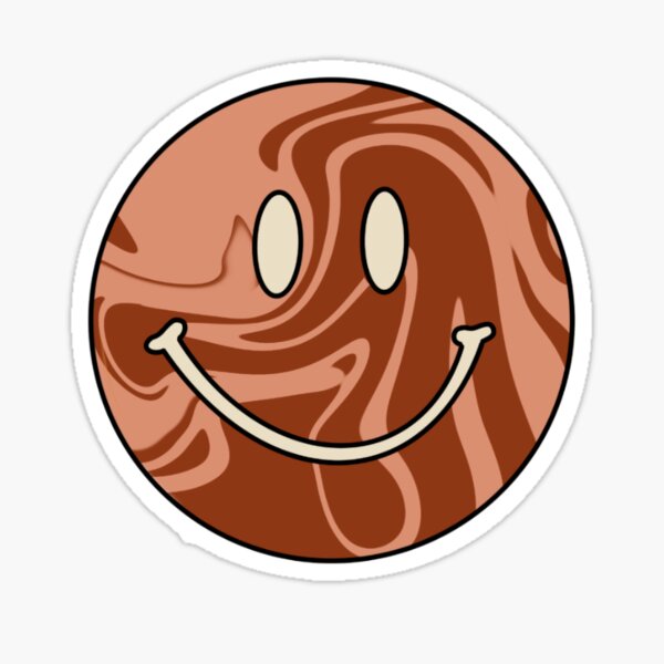 "boho vibes smiley face" Sticker for Sale by mlloydlettering | Redbubble