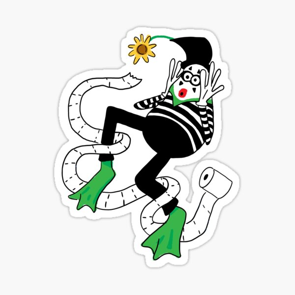 "Mime Frog" Sticker for Sale by emmawaller722 | Redbubble