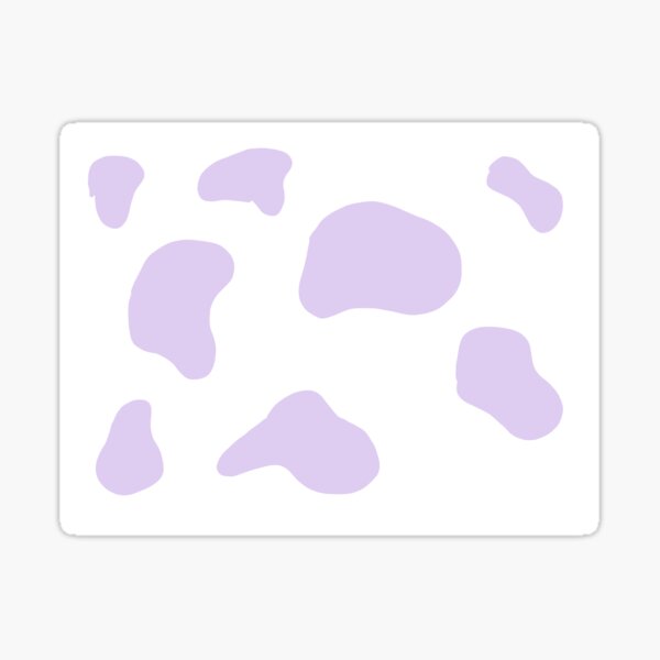 "Purple Cow Print" Sticker for Sale by alladoodle | Redbubble