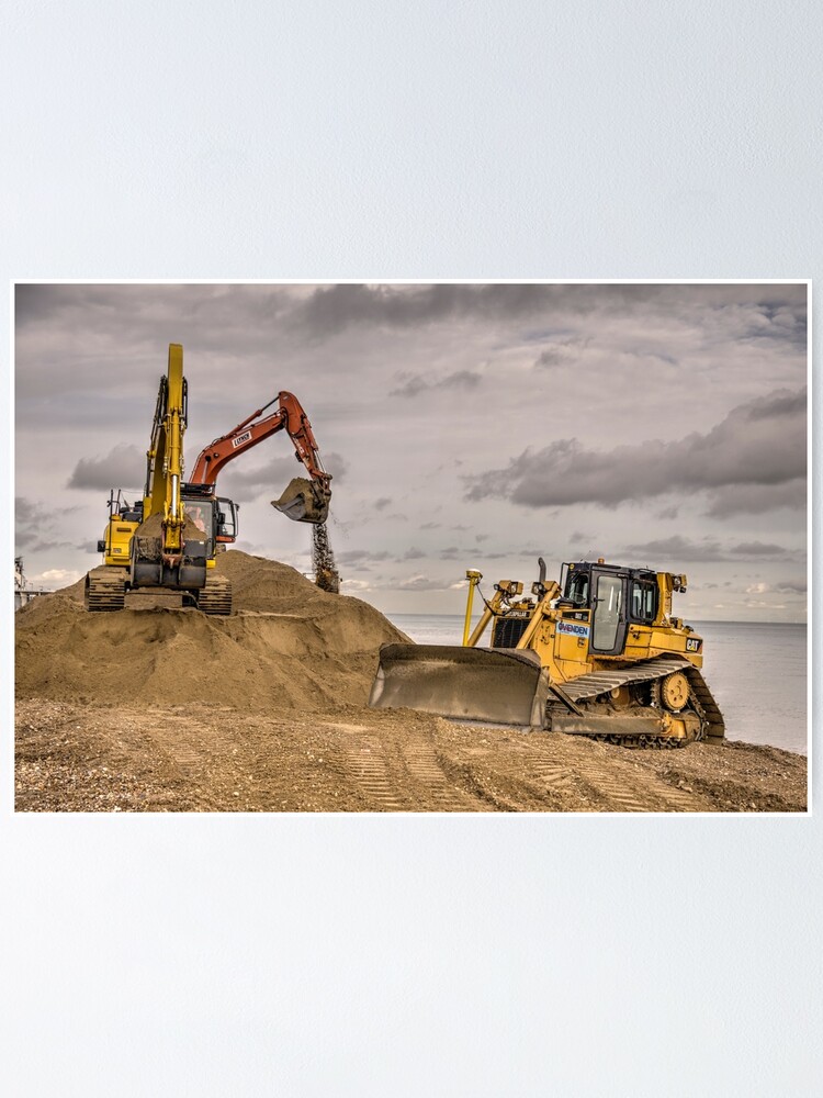 "Digging and dozing" Poster by hawkie | Redbubble