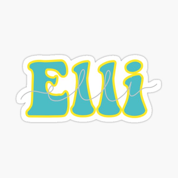 "Elli custom" Sticker for Sale by chloemadesigns | Redbubble