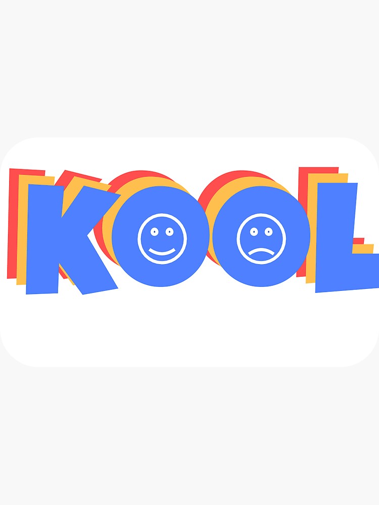 "kool logo" Sticker by h3llokatiee | Redbubble