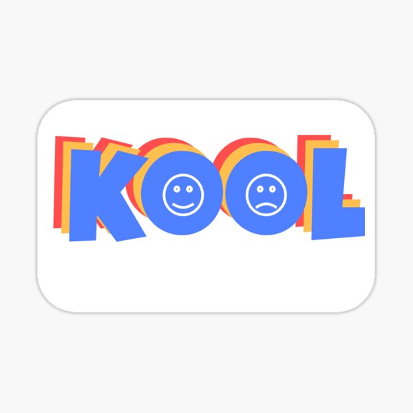 "kool logo" Sticker by h3llokatiee | Redbubble