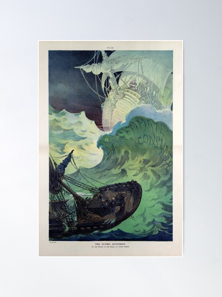 "The Flying Dutchman by Keppler 1910" Poster for Sale by Memento Mori ...