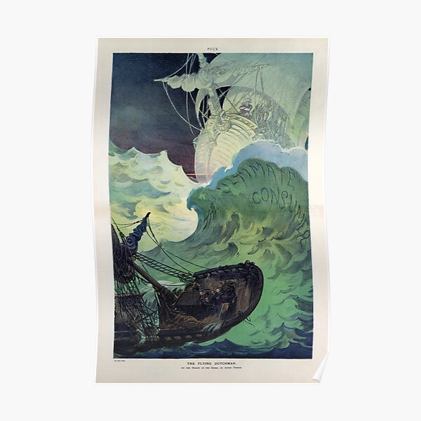"The Flying Dutchman by Keppler 1910" Poster for Sale by Memento Mori ...