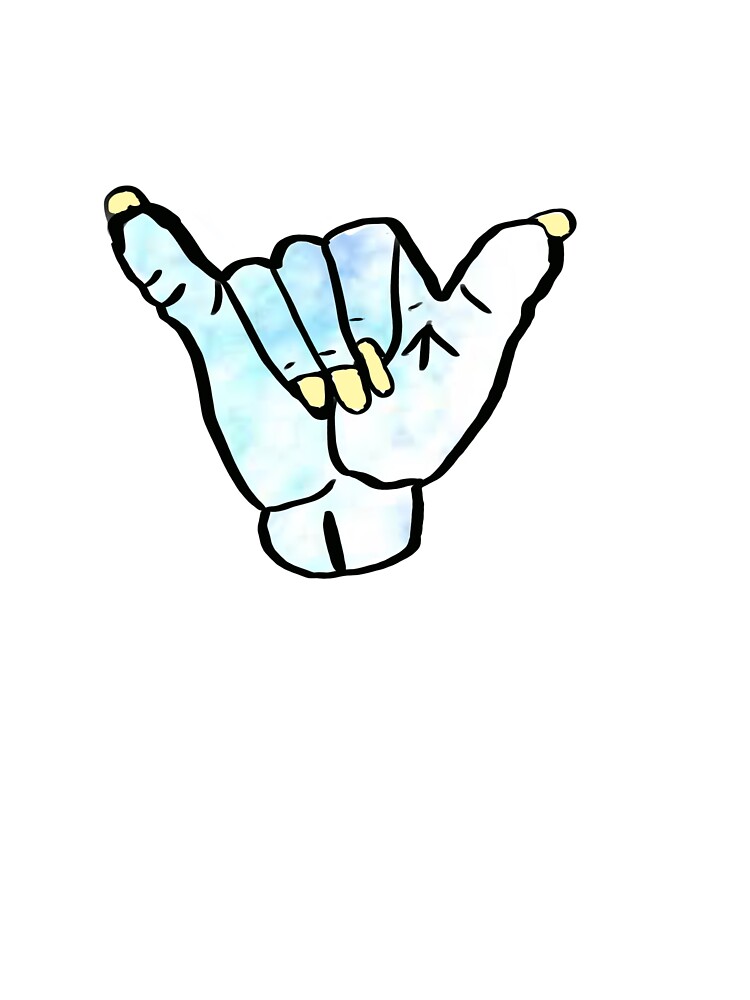 "Aesthetic Shaka" Sticker by KandLProducts | Redbubble
