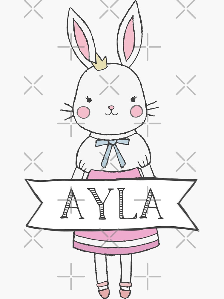 "Ayla" Sticker for Sale by A-Personalised | Redbubble