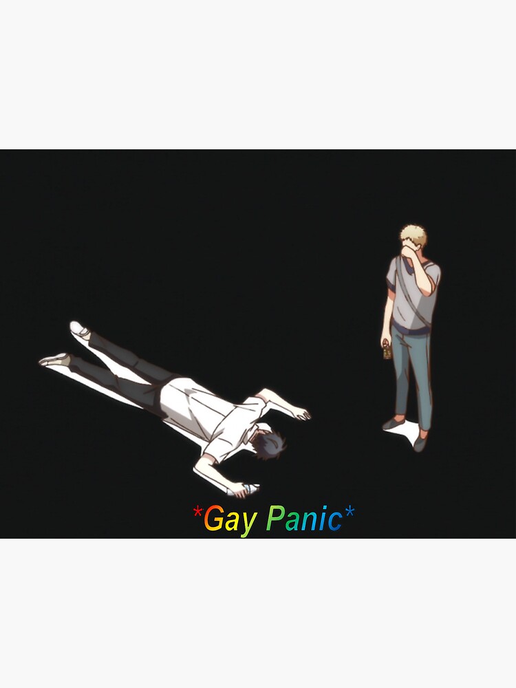 "Given Ritsuka Uenoyama and Akihiko Kaji Gay Panic Sticker" Sticker by gkgriego | Redbubble