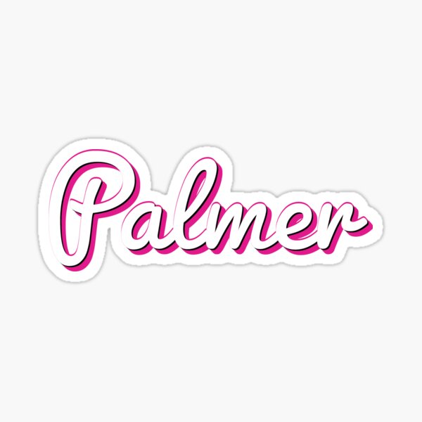 "Palmer" Sticker for Sale by 1PointlessPeach | Redbubble