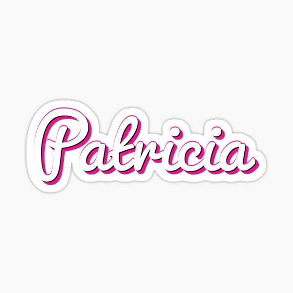 "Patricia" Sticker for Sale by 1PointlessPeach | Redbubble