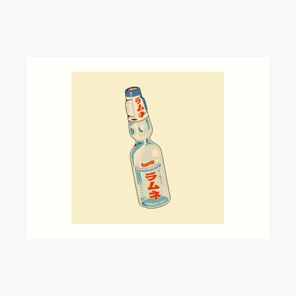 "Ramune japanese soda bottle" Art Print for Sale by uisch | Redbubble