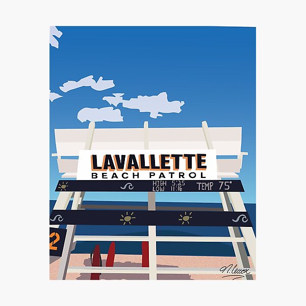 "Lavallette Lifeguard Chair" Photographic Print for Sale by niccreate ...